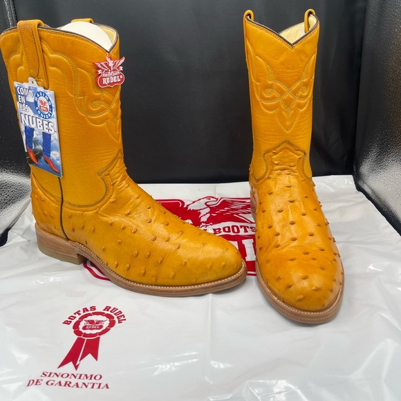 Rudel | Shoes | Rudel Western Boots Ostrich King Roper Boot Orange ...